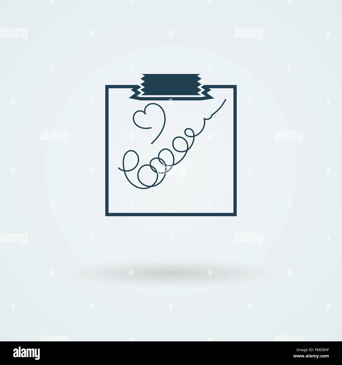Note Paper with Scotch. Vector illustration Stock Vector Image & Art ...