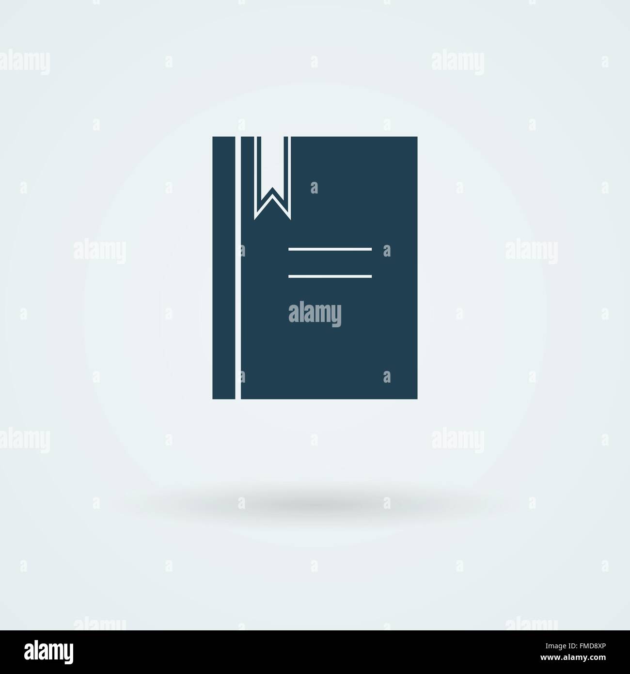 Vector book icon, simple flat design Stock Vector Image & Art - Alamy