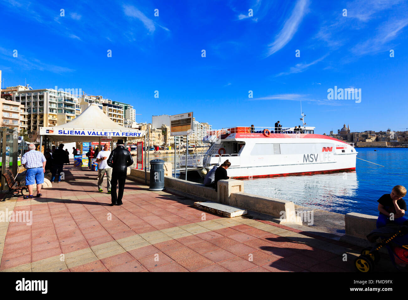 Sliema valletta ferry malta hi-res stock photography and images - Alamy