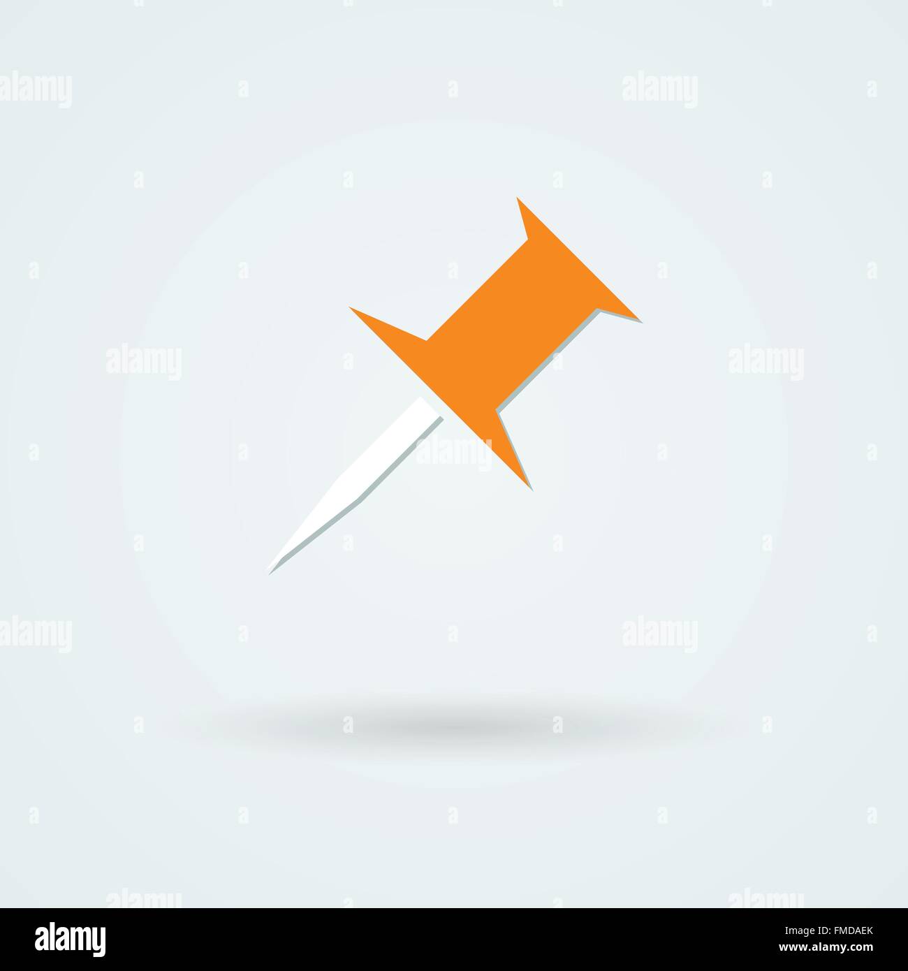 Vector push pin icon Stock Vector Image & Art - Alamy