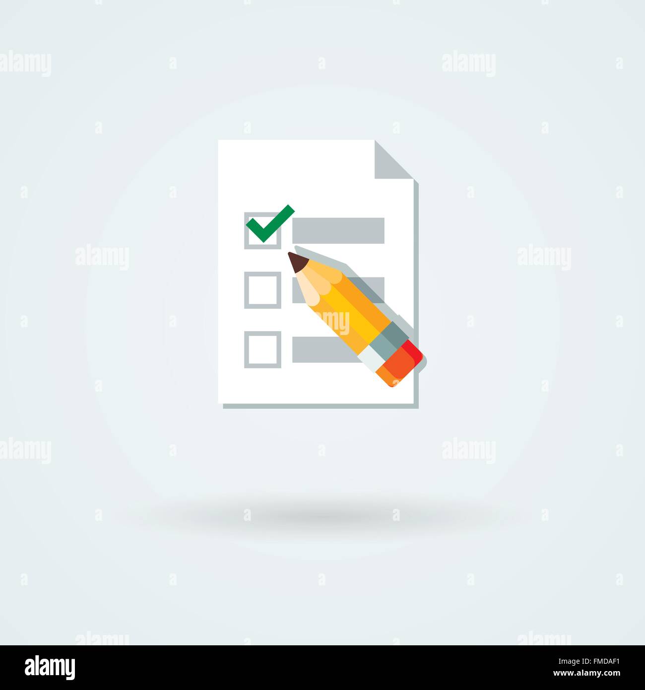 Vector paper and pencil icon Stock Vector Image & Art - Alamy