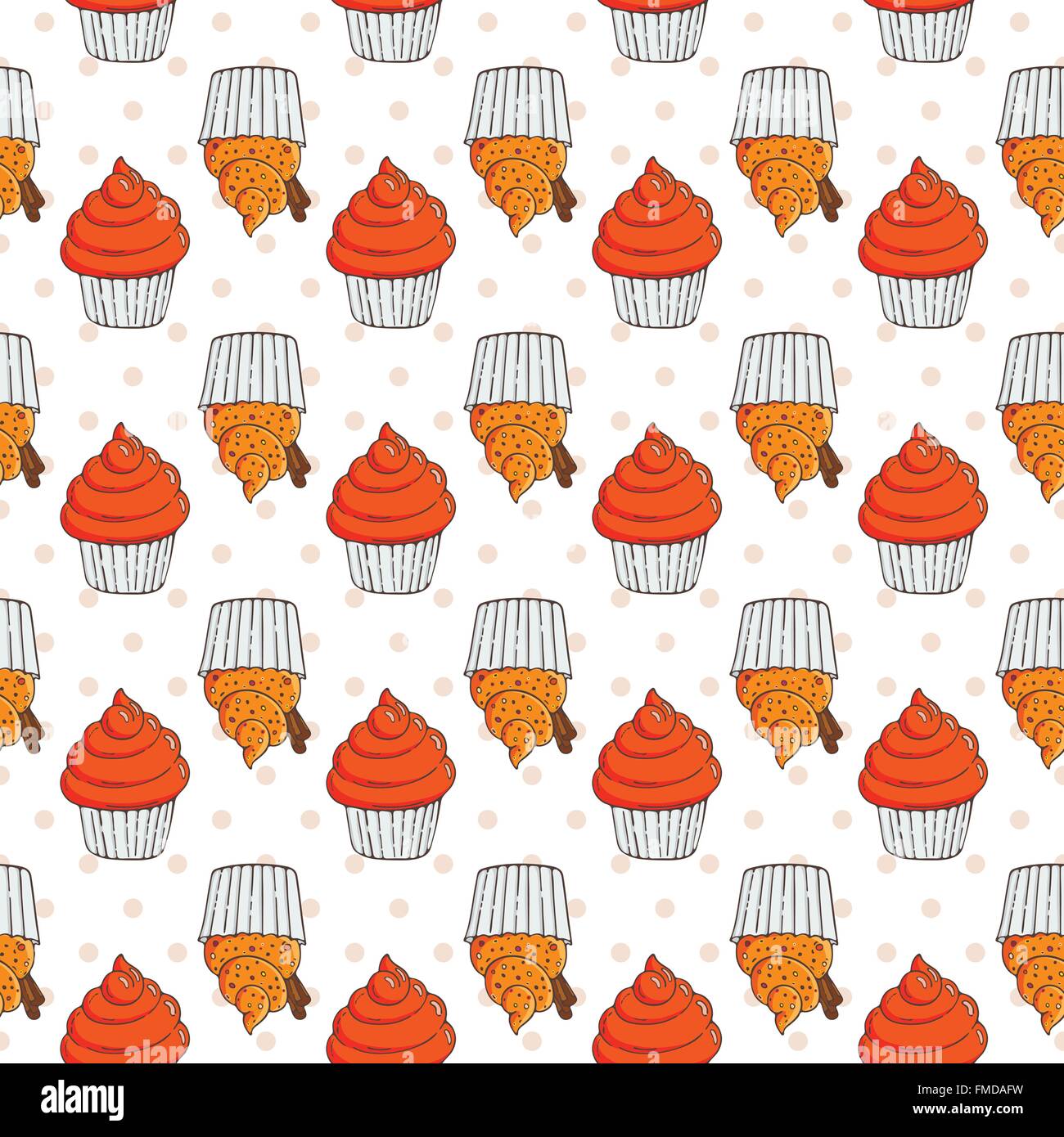 Vector Muffins Seamless Pattern Stock Vector Image & Art - Alamy