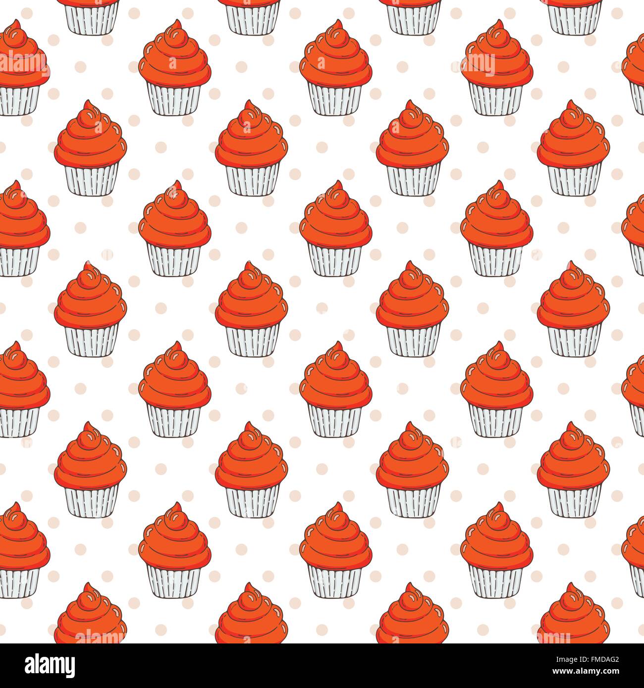 Vector Muffins Seamless Pattern Stock Vector Image & Art - Alamy