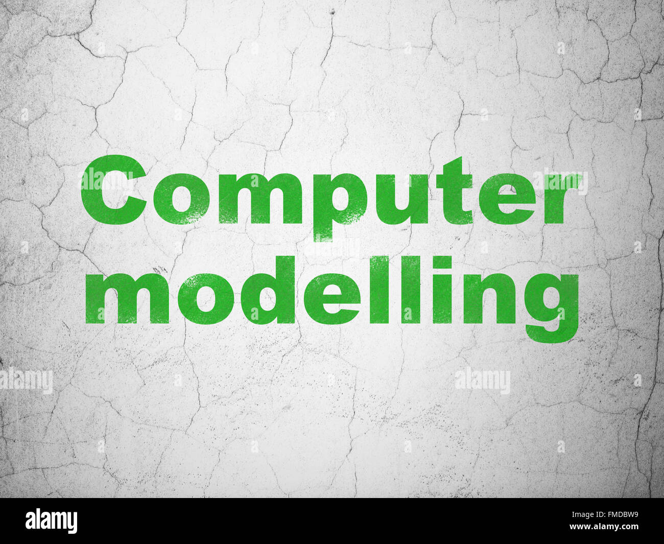 Science concept: Computer Modelling on wall background Stock Photo - Alamy