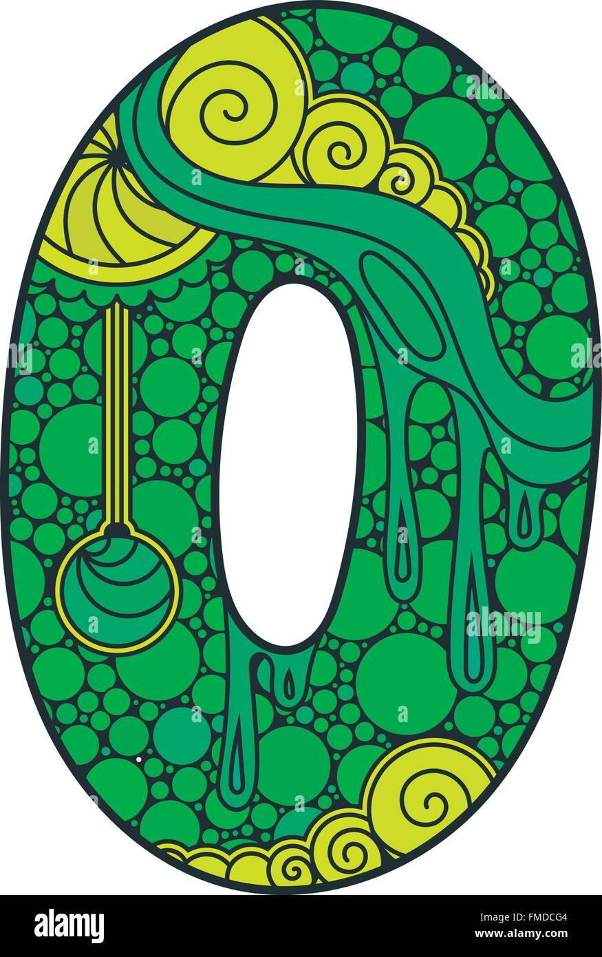 Zentangle number. Vector decorative number Stock Vector Image & Art - Alamy