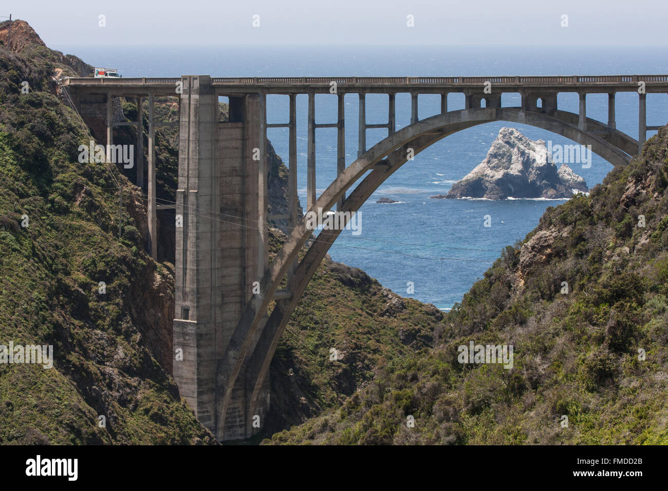 At Bixby Bridge on National Highway 1,Pacific Coast Highway,PCH ...