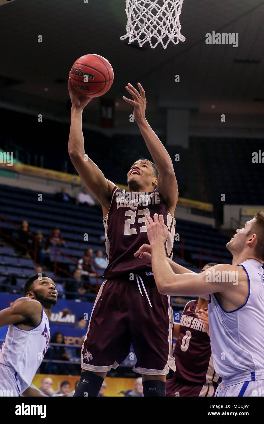 New Orleans, LA, USA. 11th Mar, 2016. Texas State Bobcats guard Anthony ...