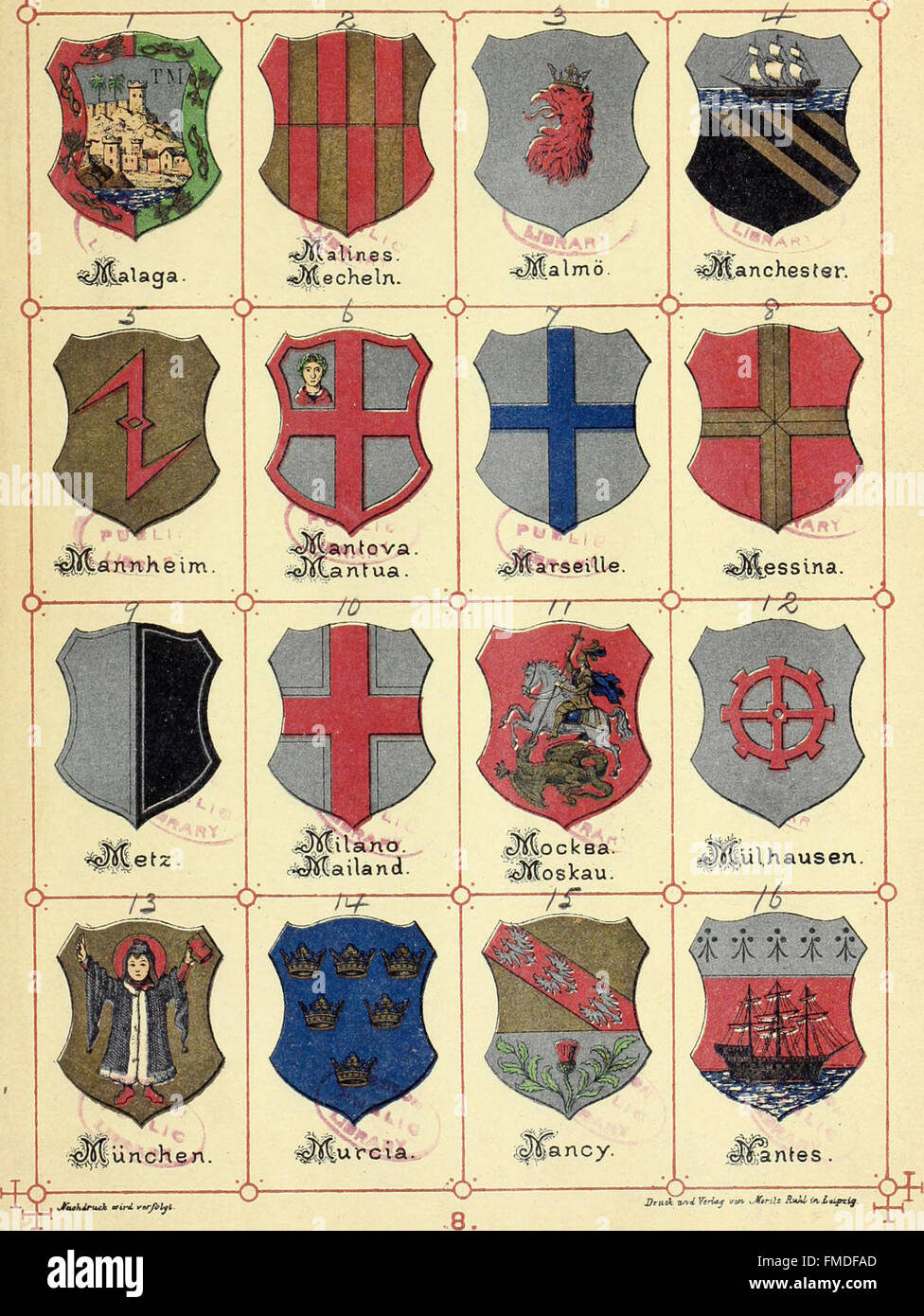 'Die Wappen der wichtigsten Städte Europas' (1902) showcases the coats ...