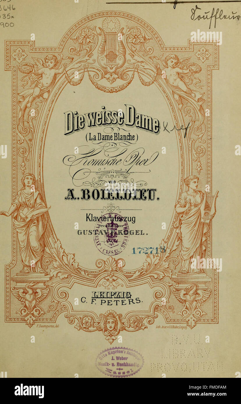 'Die Weisse Dame' (The White Lady) is a comedic opera from 1900 ...