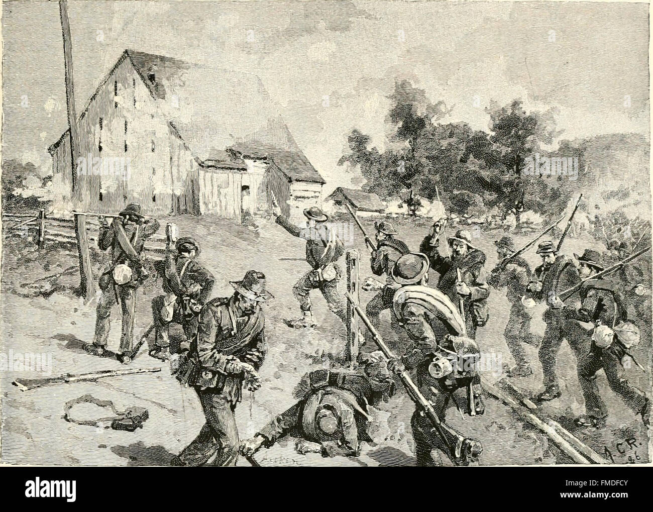 Abraham Lincoln and the battles of the Civil War (1887 Stock Photo - Alamy