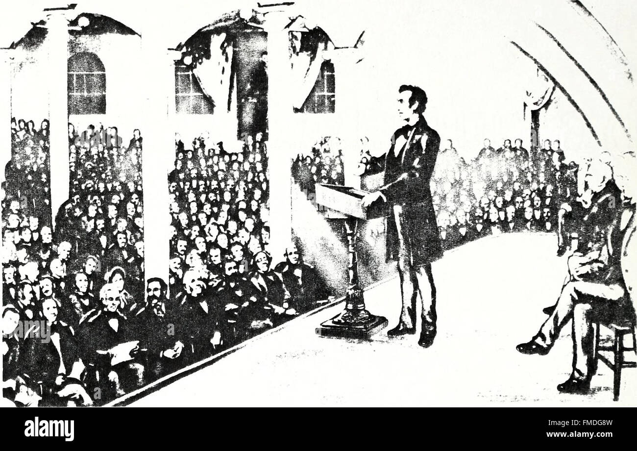 Early speeches of Abraham Lincoln, 1830-1860 (1860 Stock Photo - Alamy
