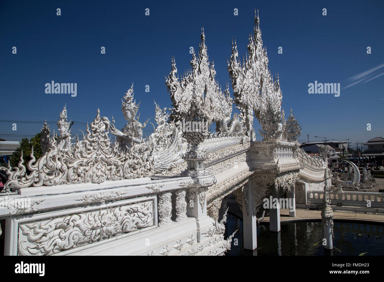 Wat Rong Khun or White temple Stock Photo - Alamy