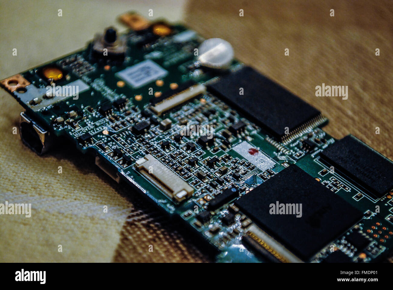 Close up of a digital camera's circuit board Stock Photo - Alamy