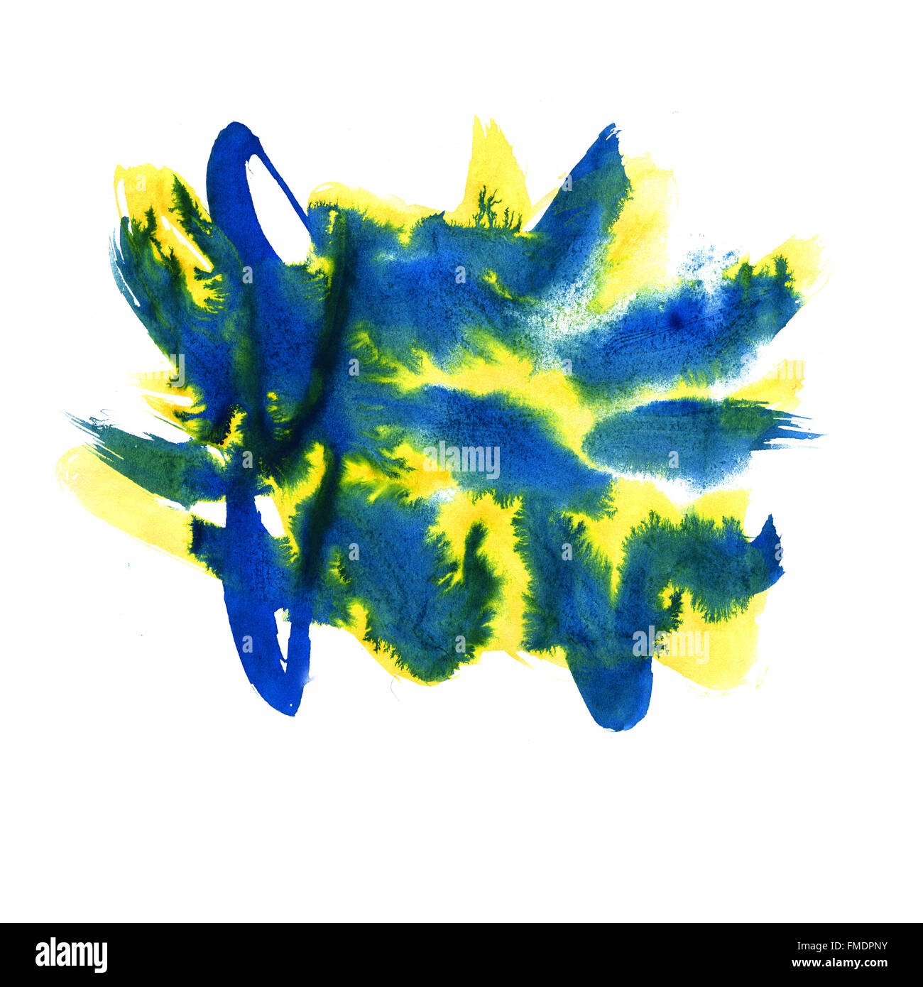 water color watercolor blue yellow texture splash blotch watercolour ...