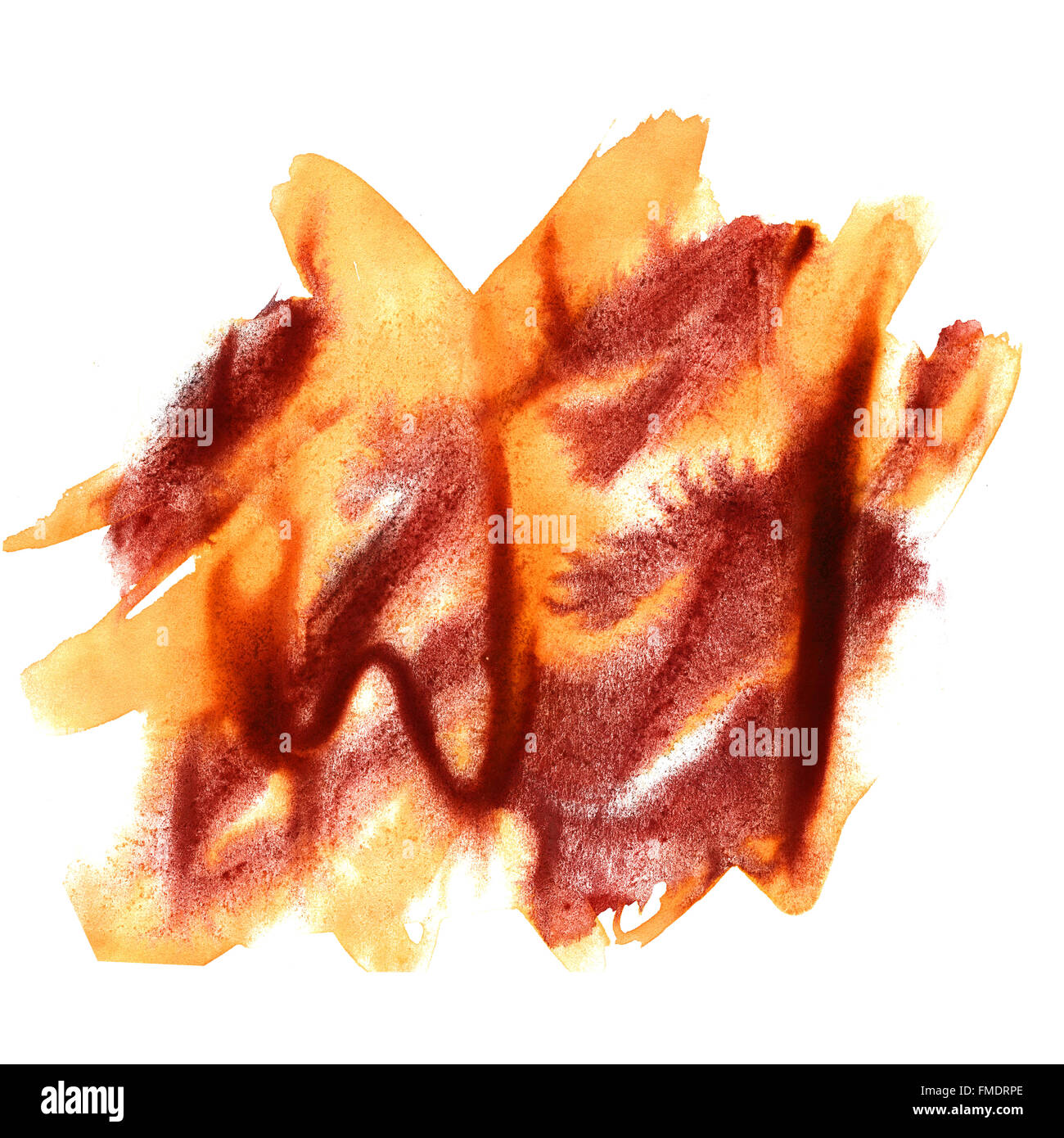 water watercolor texture splash blotch watercolour brown isolated on ...