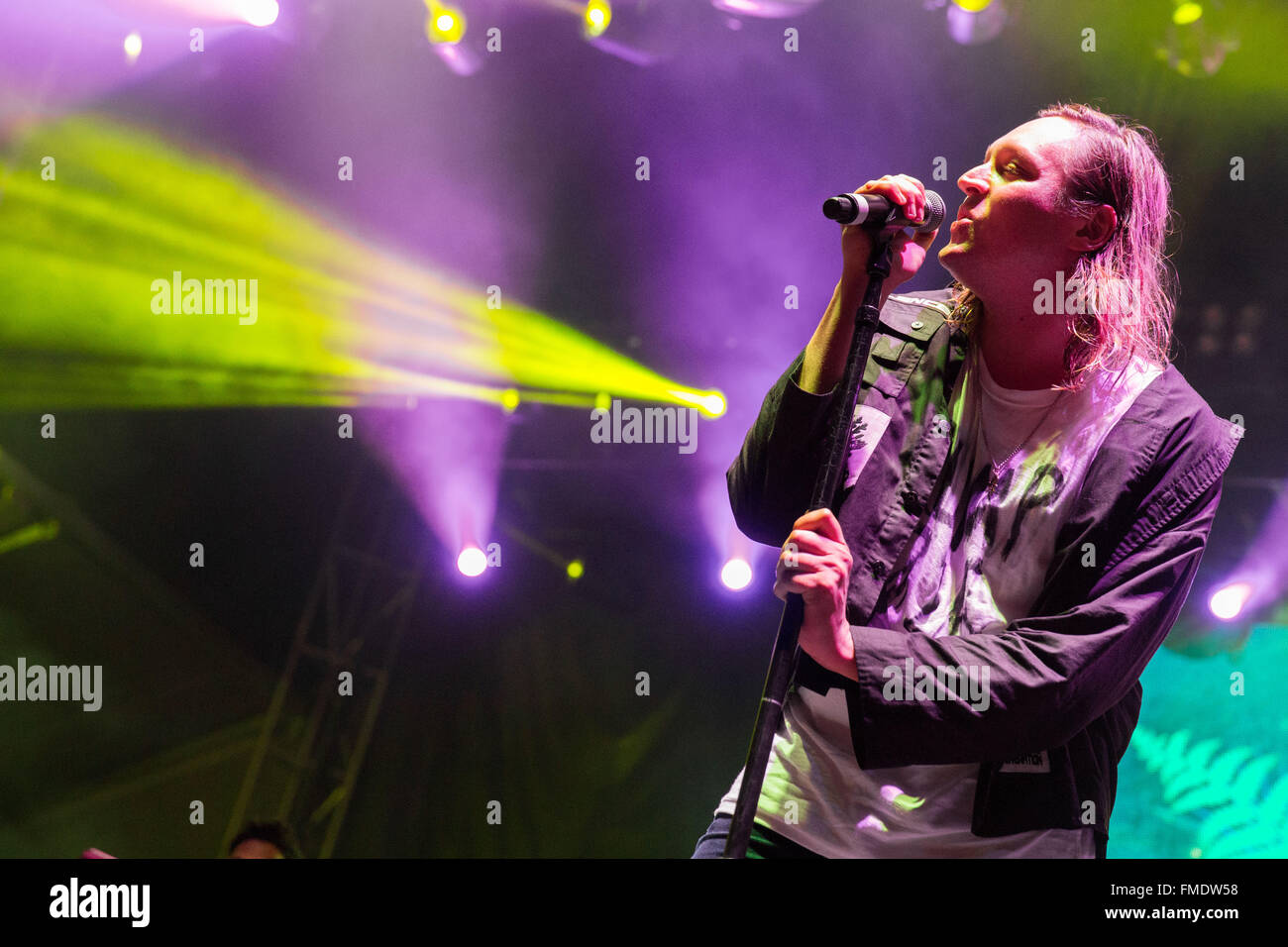 Okeechobee, Florida, USA. 6th Mar, 2016. Singer WIN BUTLER performs ...