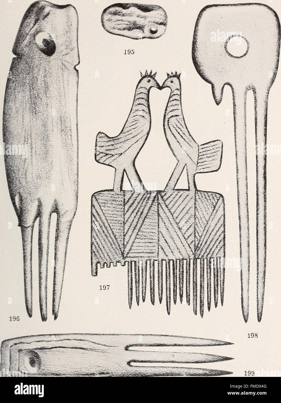 'Horn and Bone Implements of the New York Indians' (1902) examines the ...