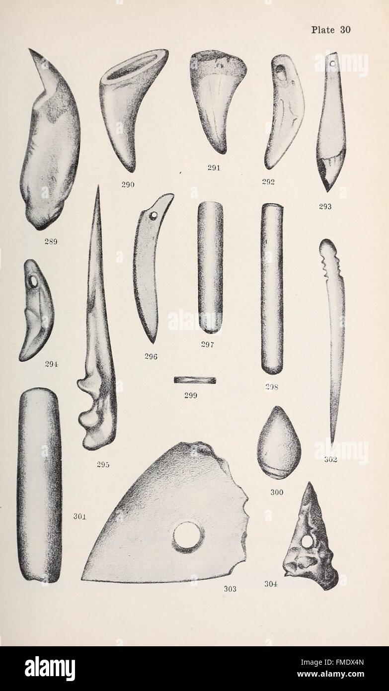 'Horn and Bone Implements of the New York Indians' (1902) showcases the ...