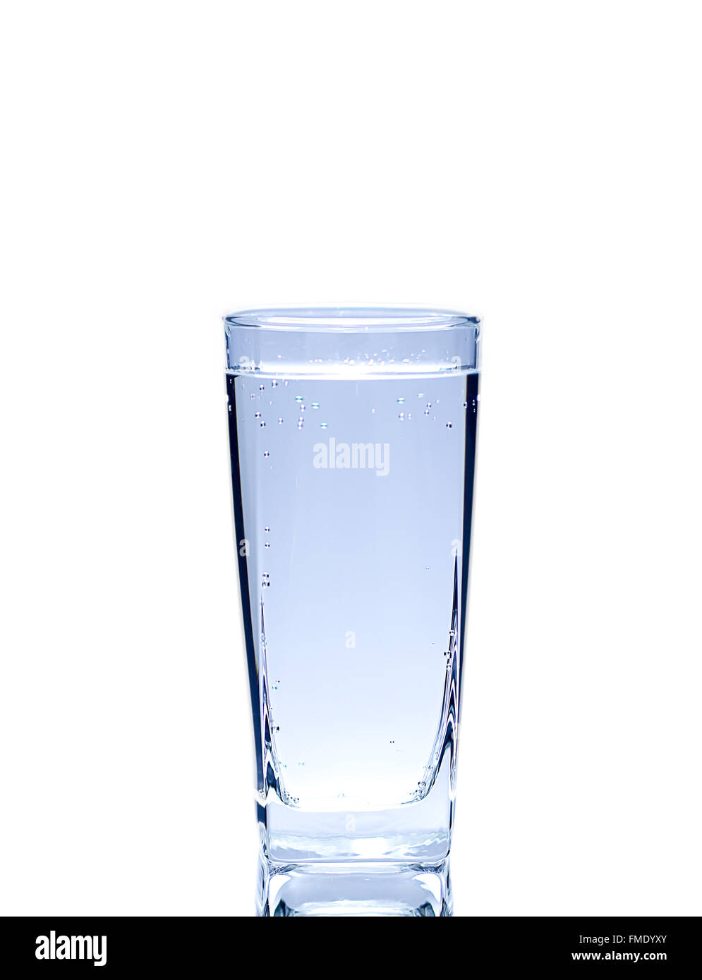 A Glass of water in white background Stock Photo - Alamy