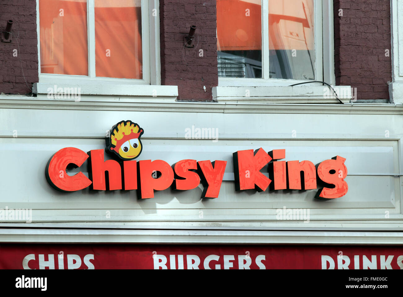 Chipsy King fast food restaurant, Amsterdam, Netherlands Stock Photo ...
