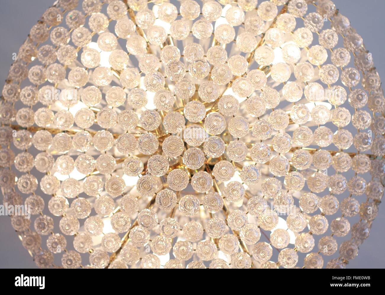 Texture and pattern of Chandelier light hanging on ceiling interior ...