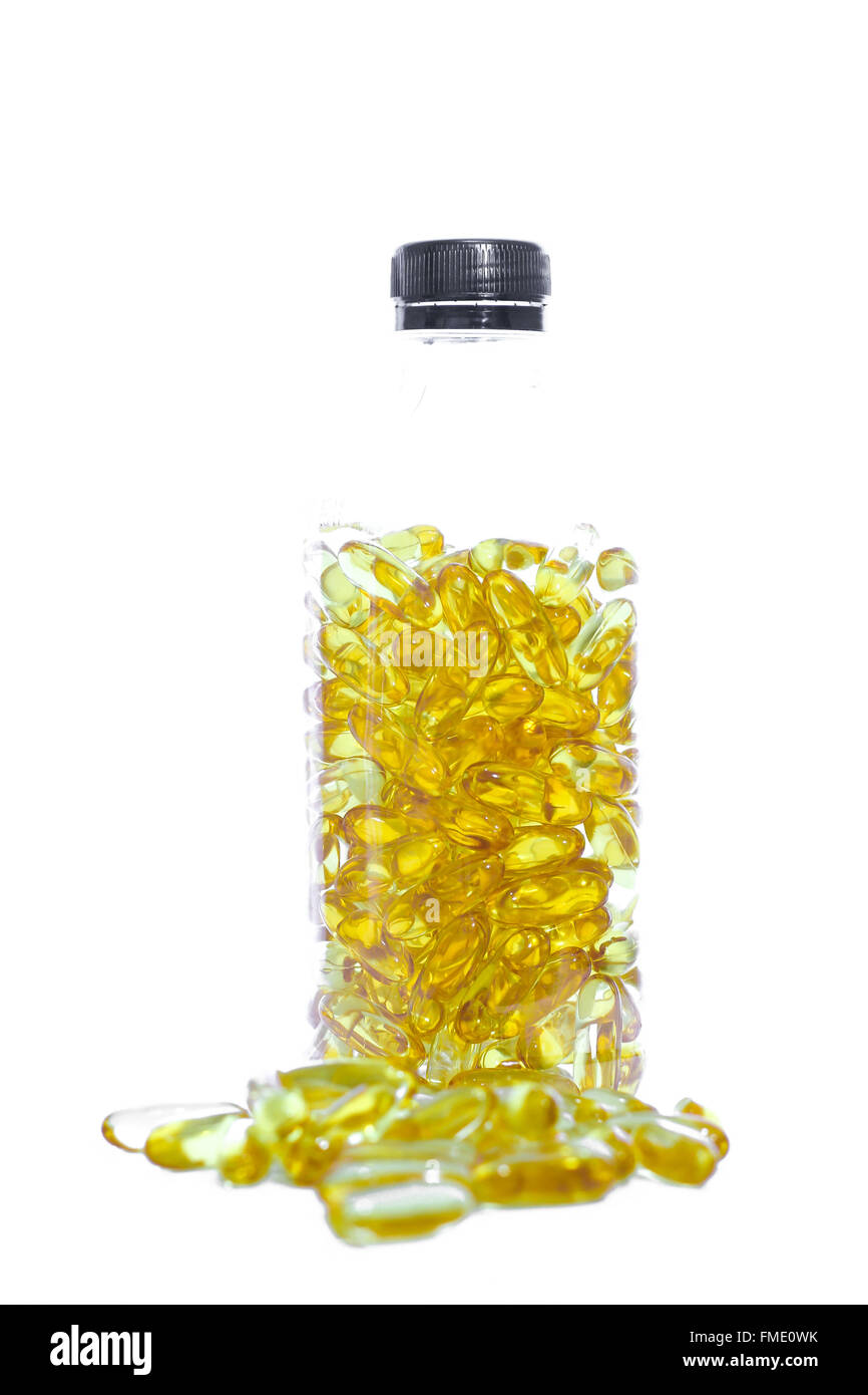 Oil bottle in shape Cut Out Stock Images & Pictures - Alamy