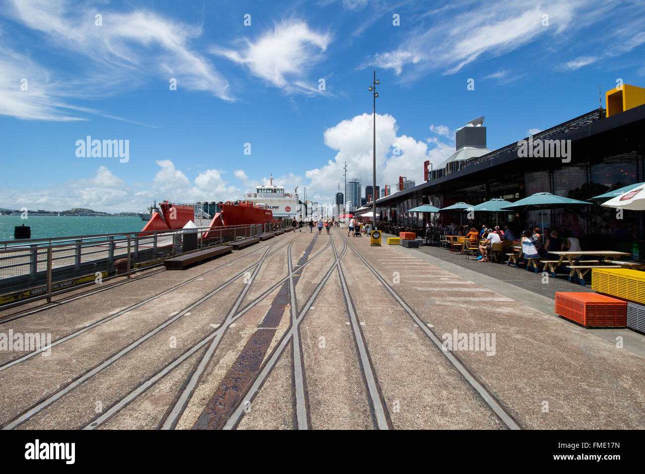 North Wharf, Wynyard Quarter, Viaduct Harbour, Auckland City, New ...