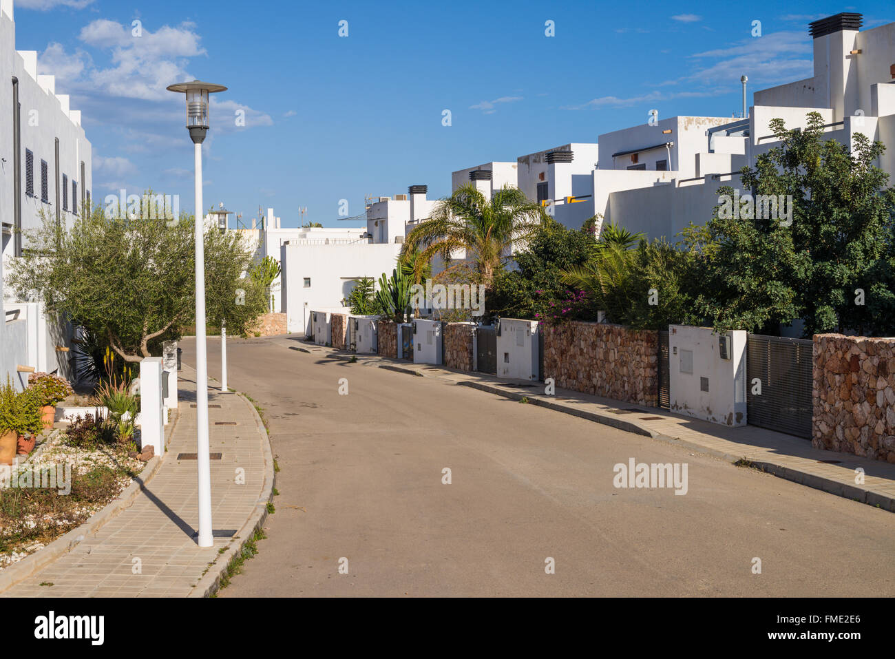 Andalusian village street in Rodalquilar, Almeria Stock Photo - Alamy