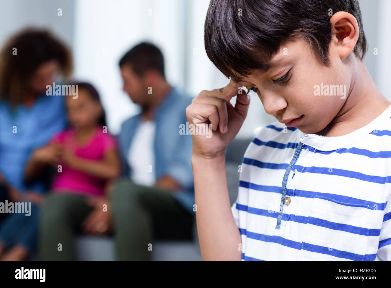Close-up of upset boy Stock Photo - Alamy