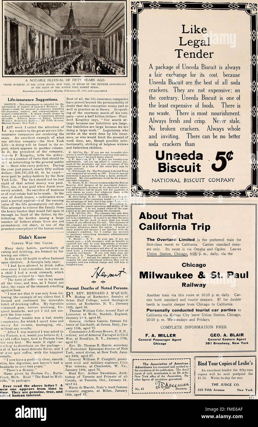 The 1909 Lincoln Centennial edition of 'Leslie's Illustrated Weekly ...