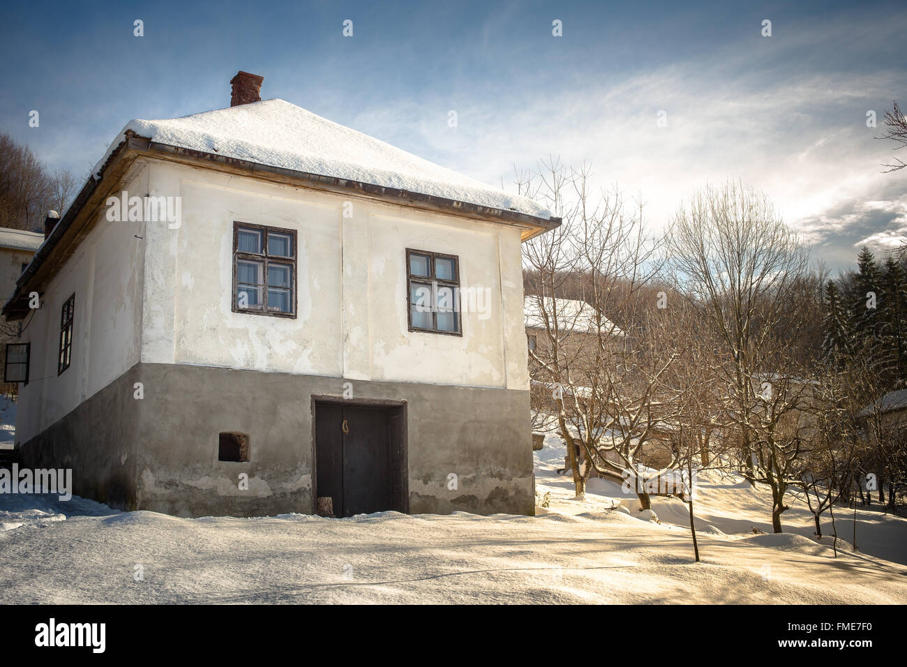 Old Classic Serbian village house Stock Photo - Alamy