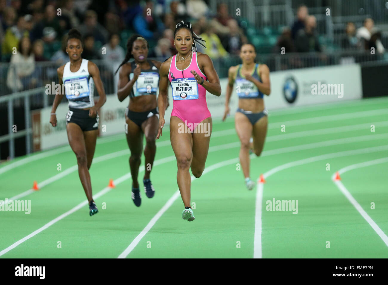 March 11, 2016 - NATASHA HASTINGS wins her heat of the women's 400m ...