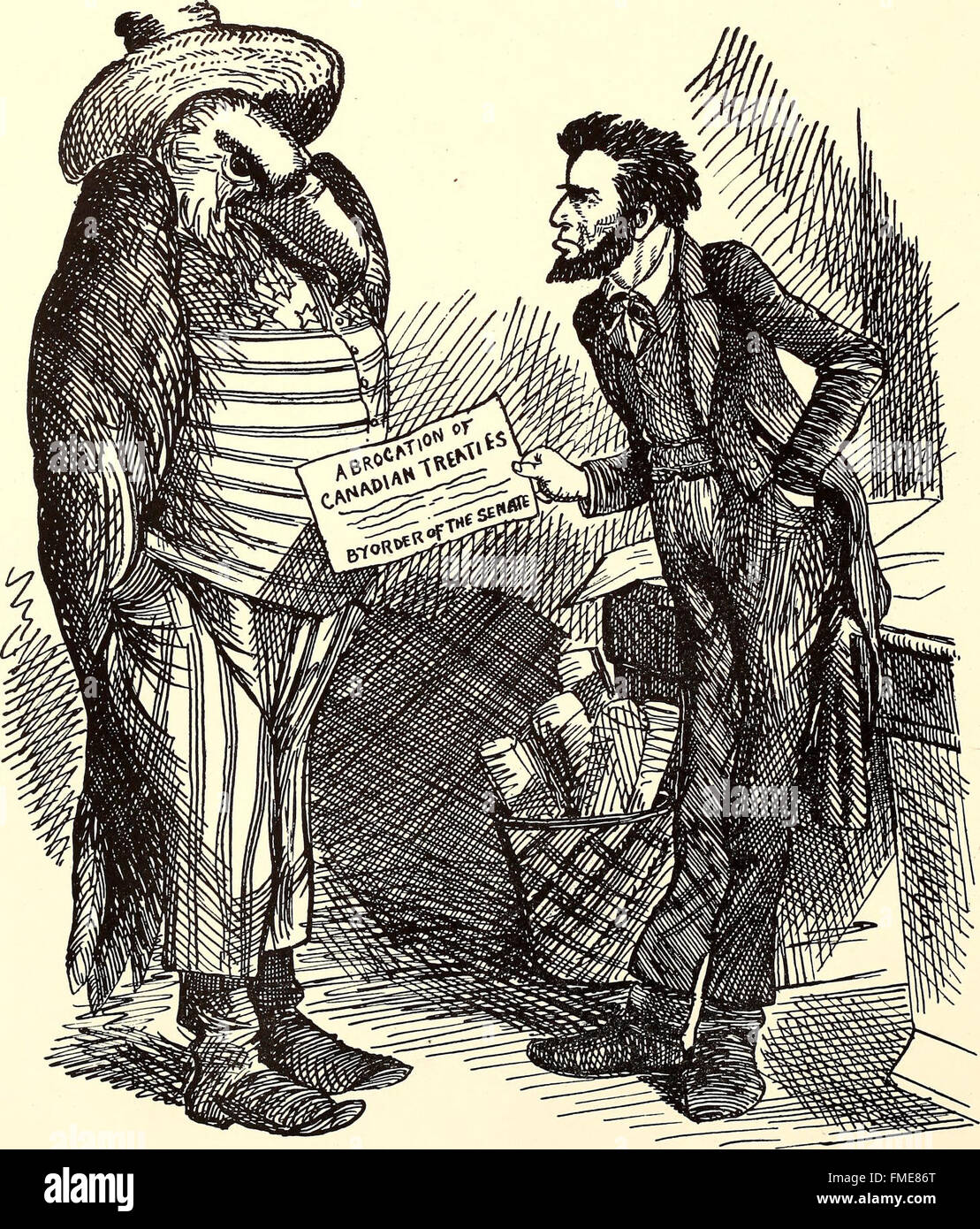 'Lincoln in Caricature' (1903) features a series of satirical ...