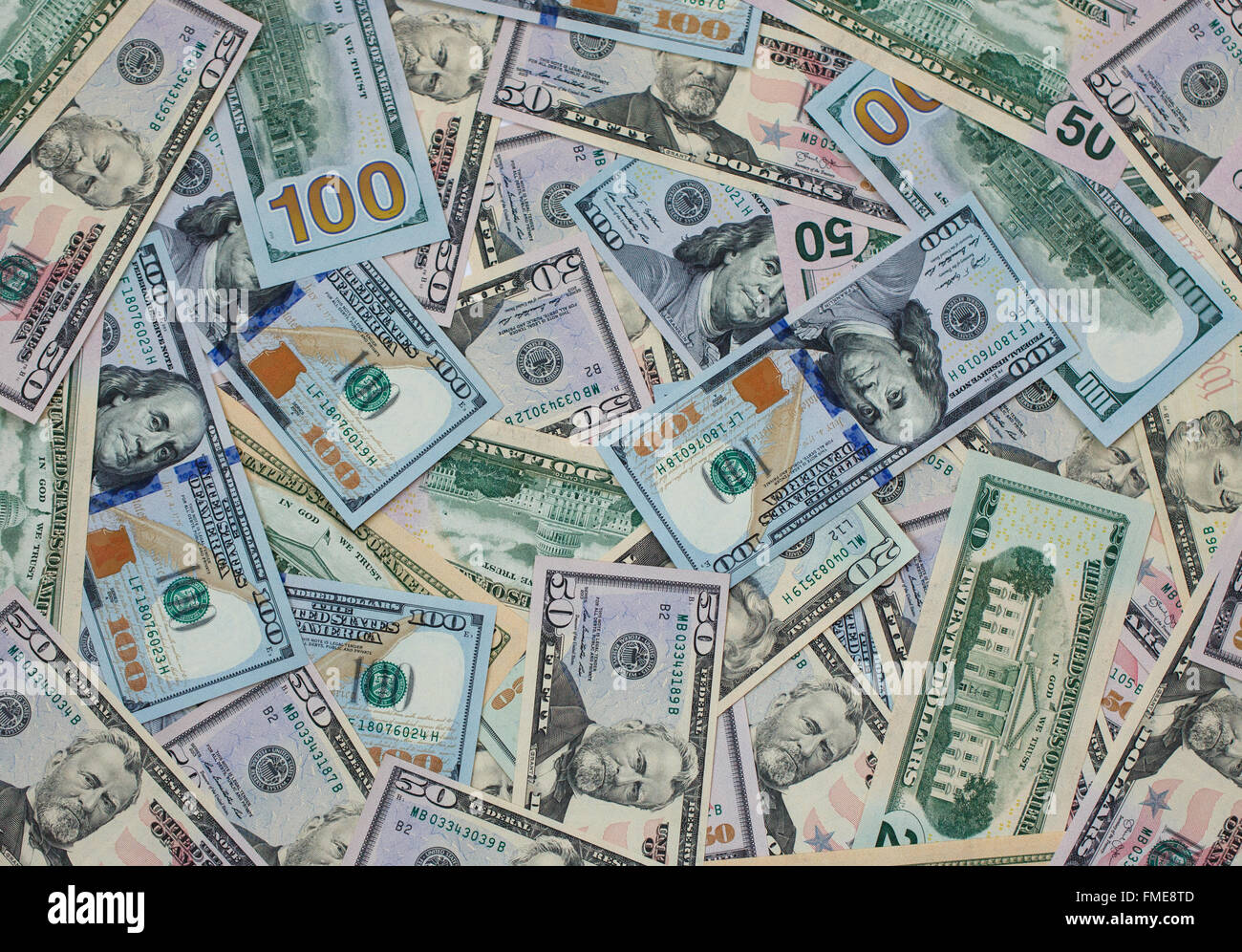 USA dollar money banknotes texture background Stock Photo - Alamy