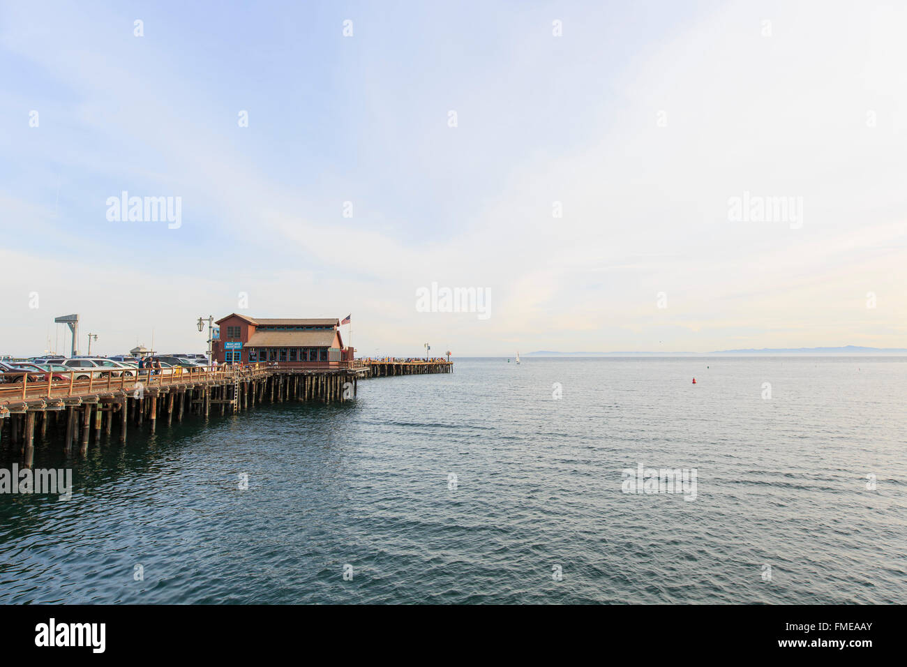 Shore at Santa Barbara, California around sunset time Stock Photo - Alamy