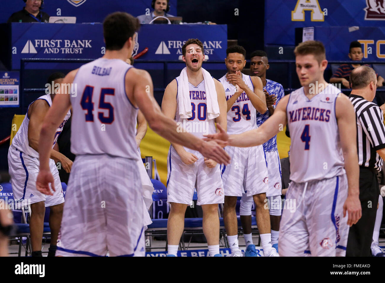 New Orleans, LA, USA. 11th Mar, 2016. Texas-Arlington Mavericks forward ...
