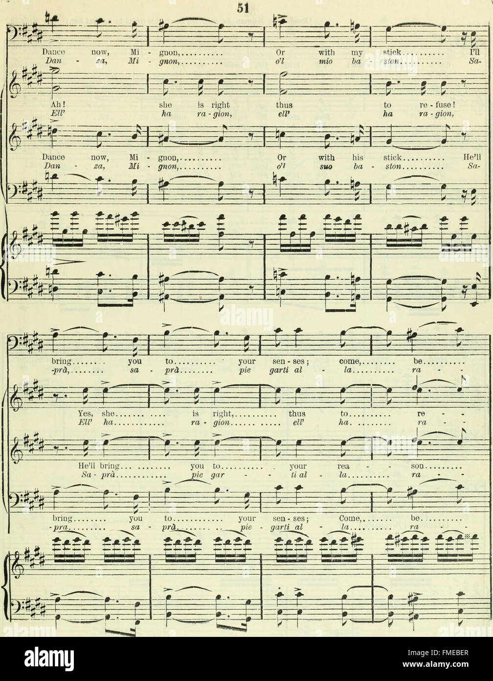 Mignon - opera in three acts (1881 Stock Photo - Alamy