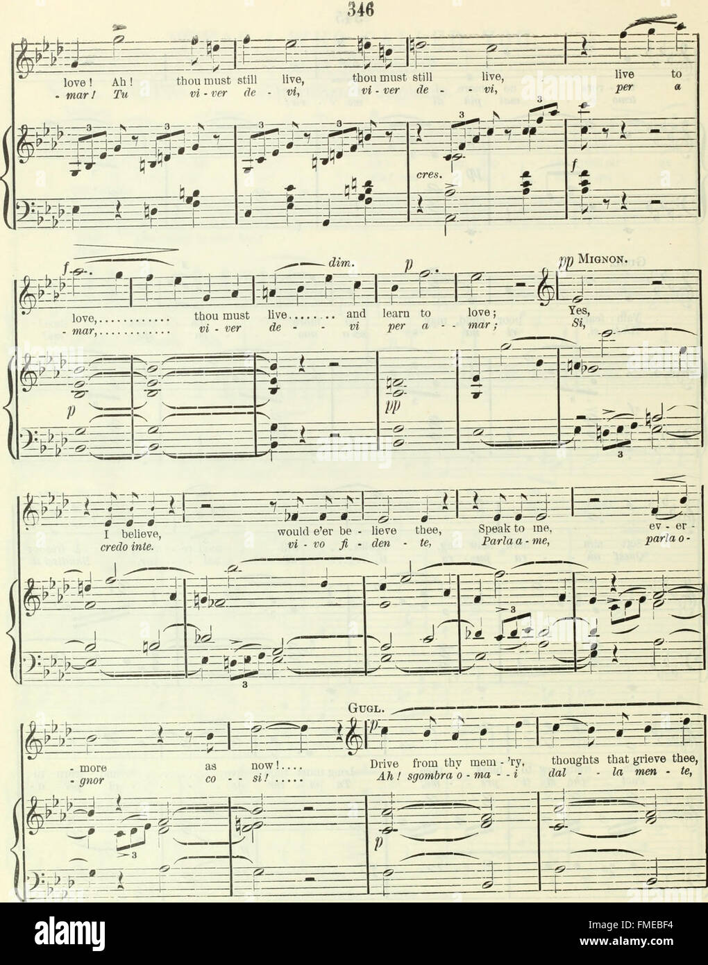 'Mignon' (1881) is an opera in three acts composed by Ambroise Thomas ...