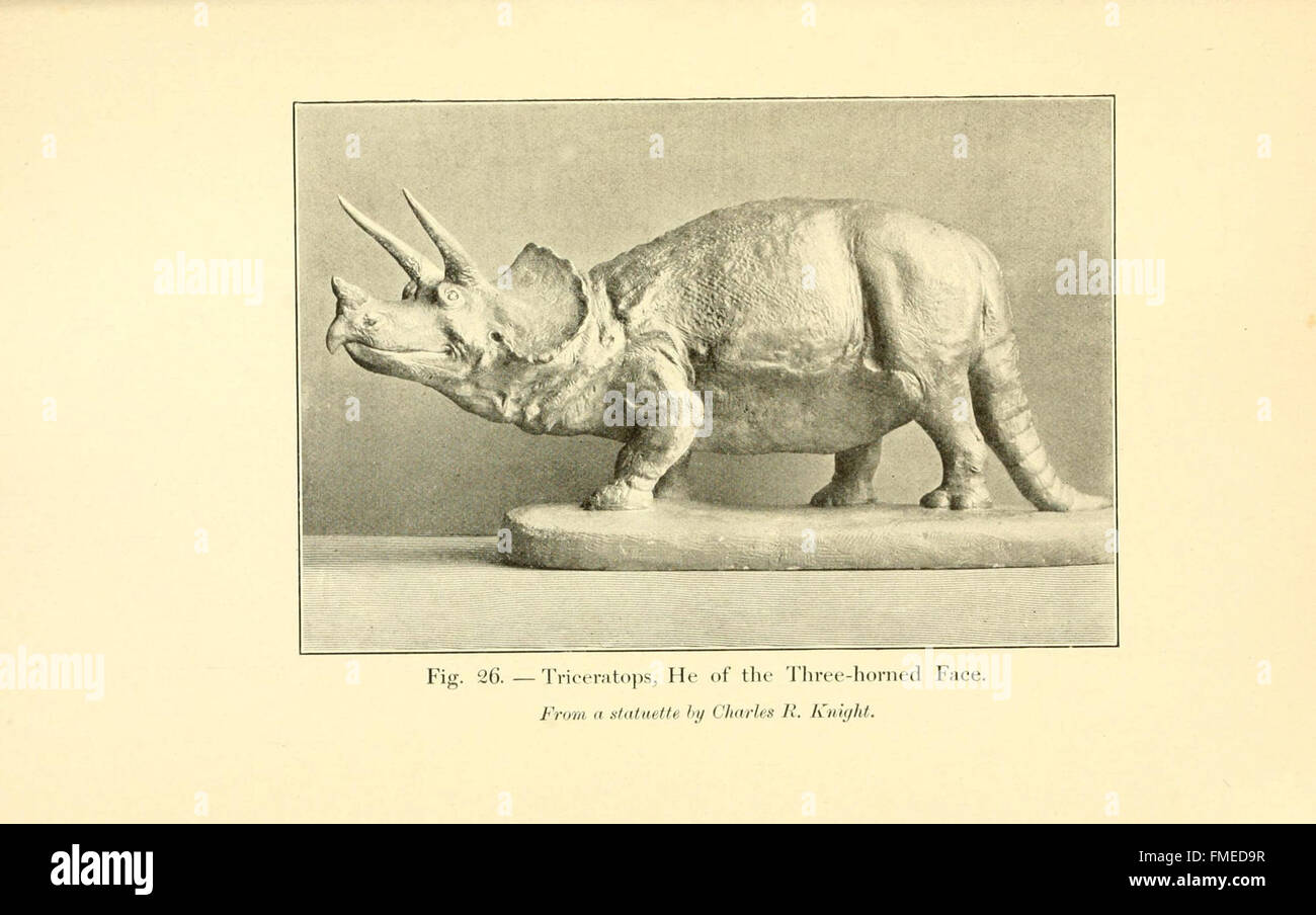 Figure 16 from 'Animals of the Past' illustrates prehistoric animal ...