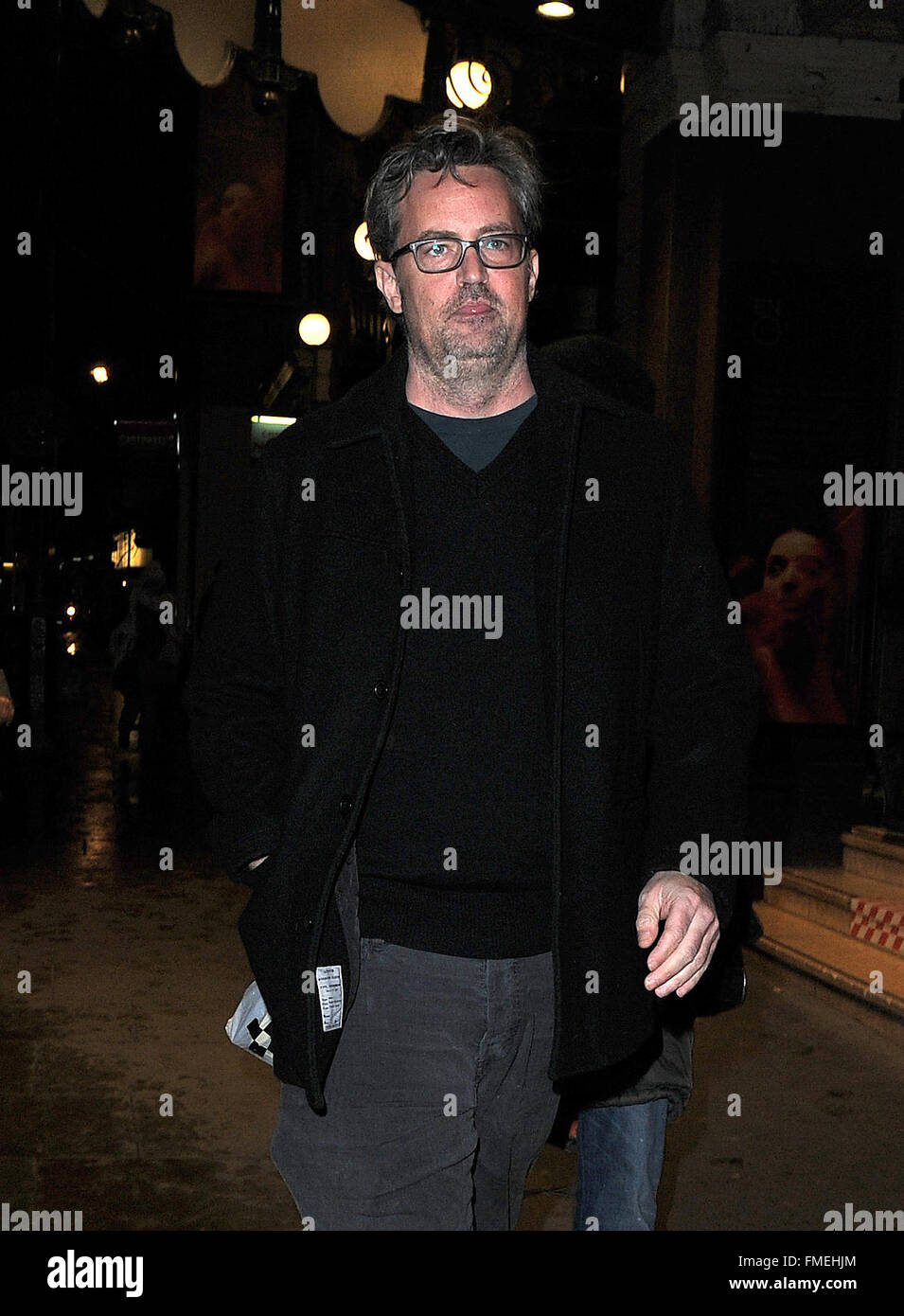 Matthew Perry seen on night out in London after his play in The End of ...