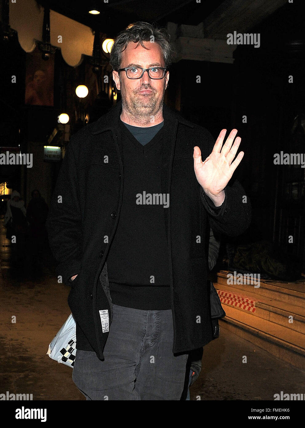 Matthew Perry seen on night out in London after his play in The End of ...