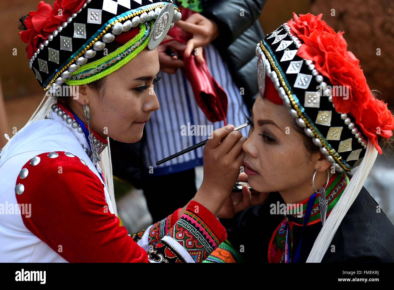 Mile, China's Yunnan Province. 11th Mar, 2016. People of Yi ethnic ...