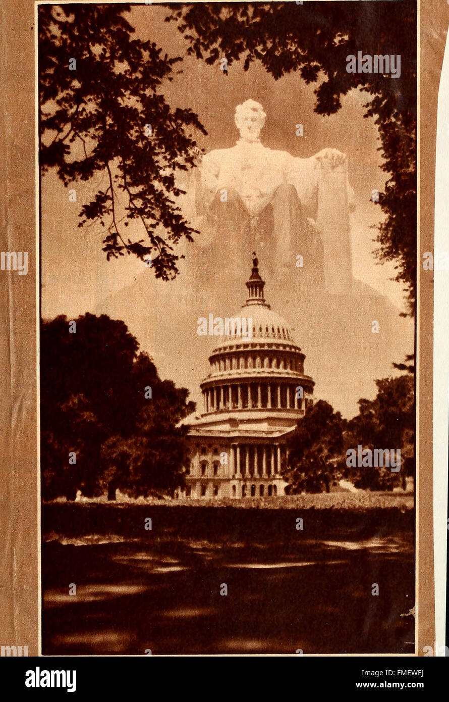 The *Statues of Abraham Lincoln* at the Lincoln Memorial (1922) depict ...