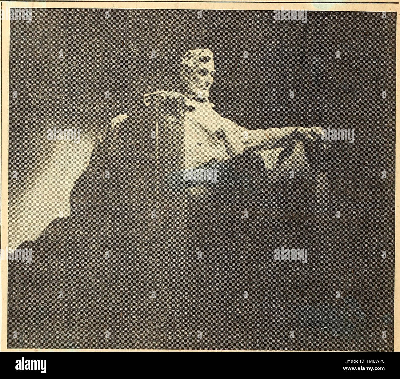 The Lincoln Memorial, completed in 1922, features a monumental statue ...