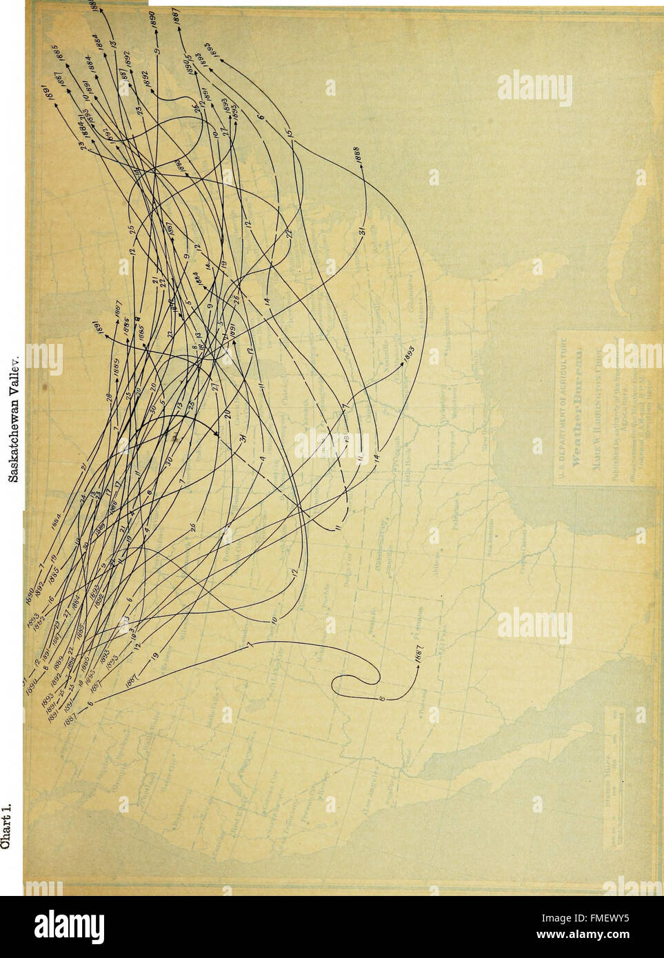 Weather forecast vintage map hi-res stock photography and images - Alamy