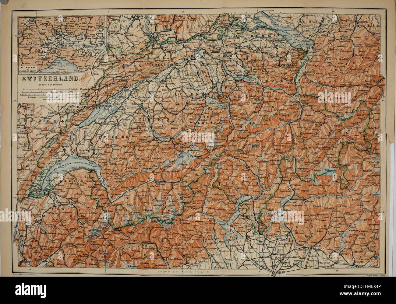 Map italy 1899 hi-res stock photography and images - Alamy
