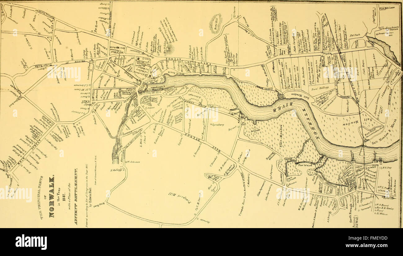 Map Of Norwalk High Resolution Stock Photography and Images - Alamy
