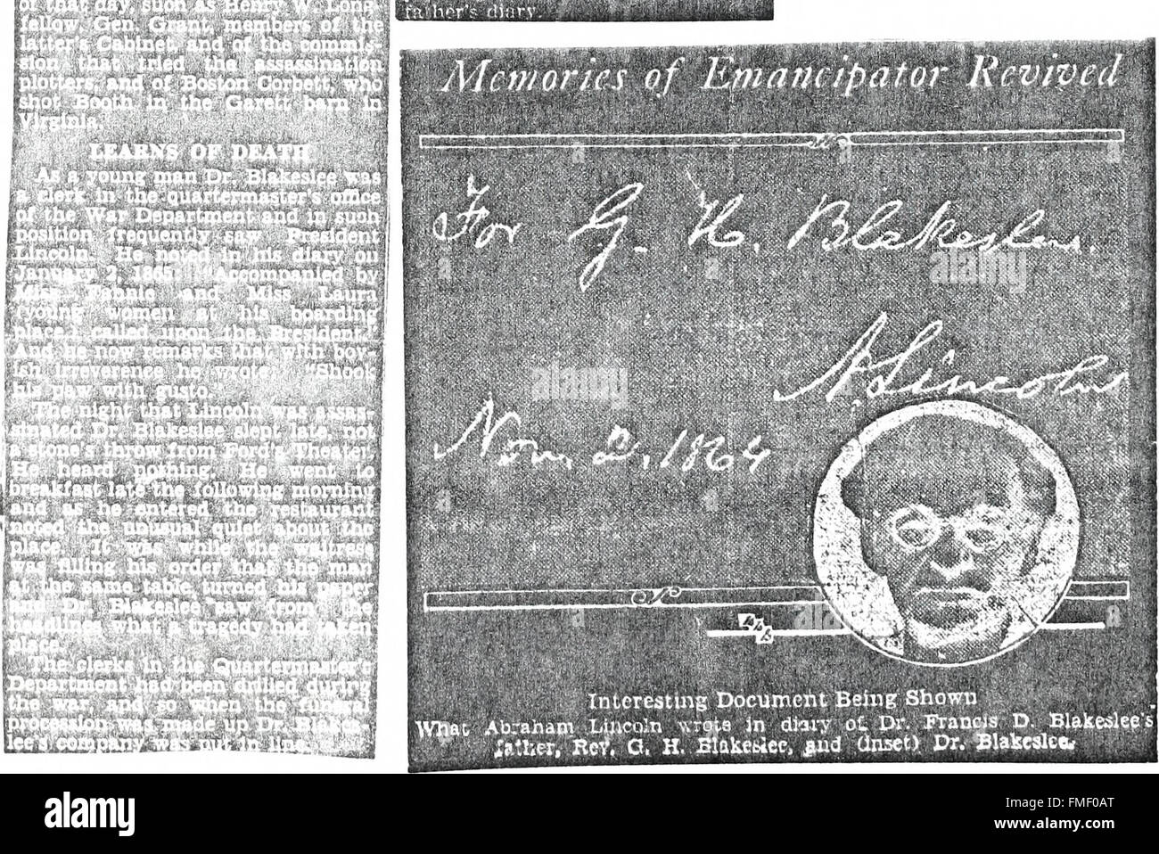 This 1865 account documents the tragic assassination of U.S. President ...