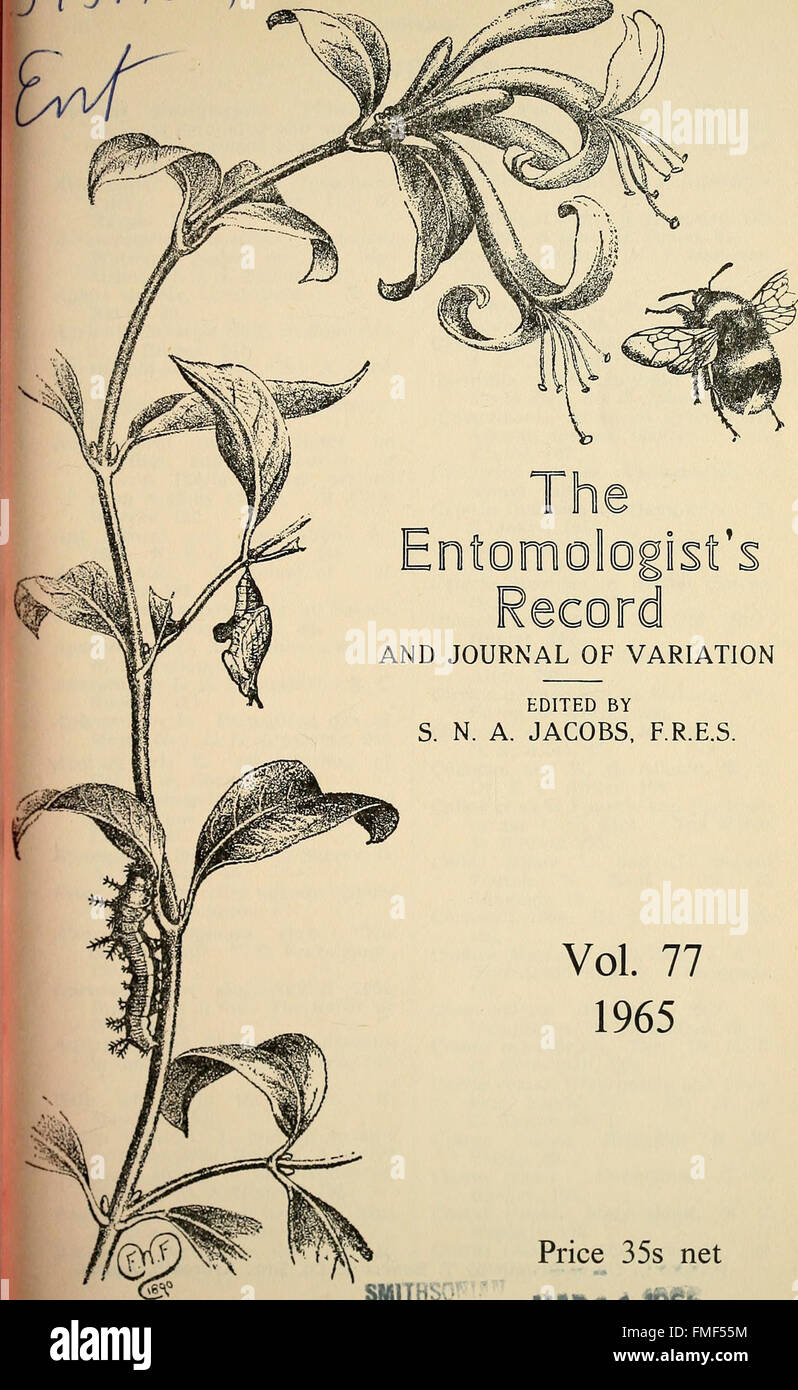The 'Entomologist's Record and Journal of Variation' (1965) publishes ...