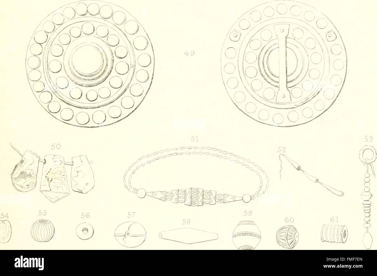 This archaeological index from 1847 catalogs the remains and artifacts ...